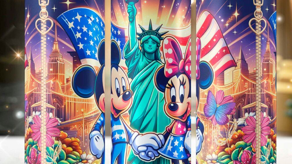 Mickey y Minnie Mouse M3 United States New York - Caja de Vectores